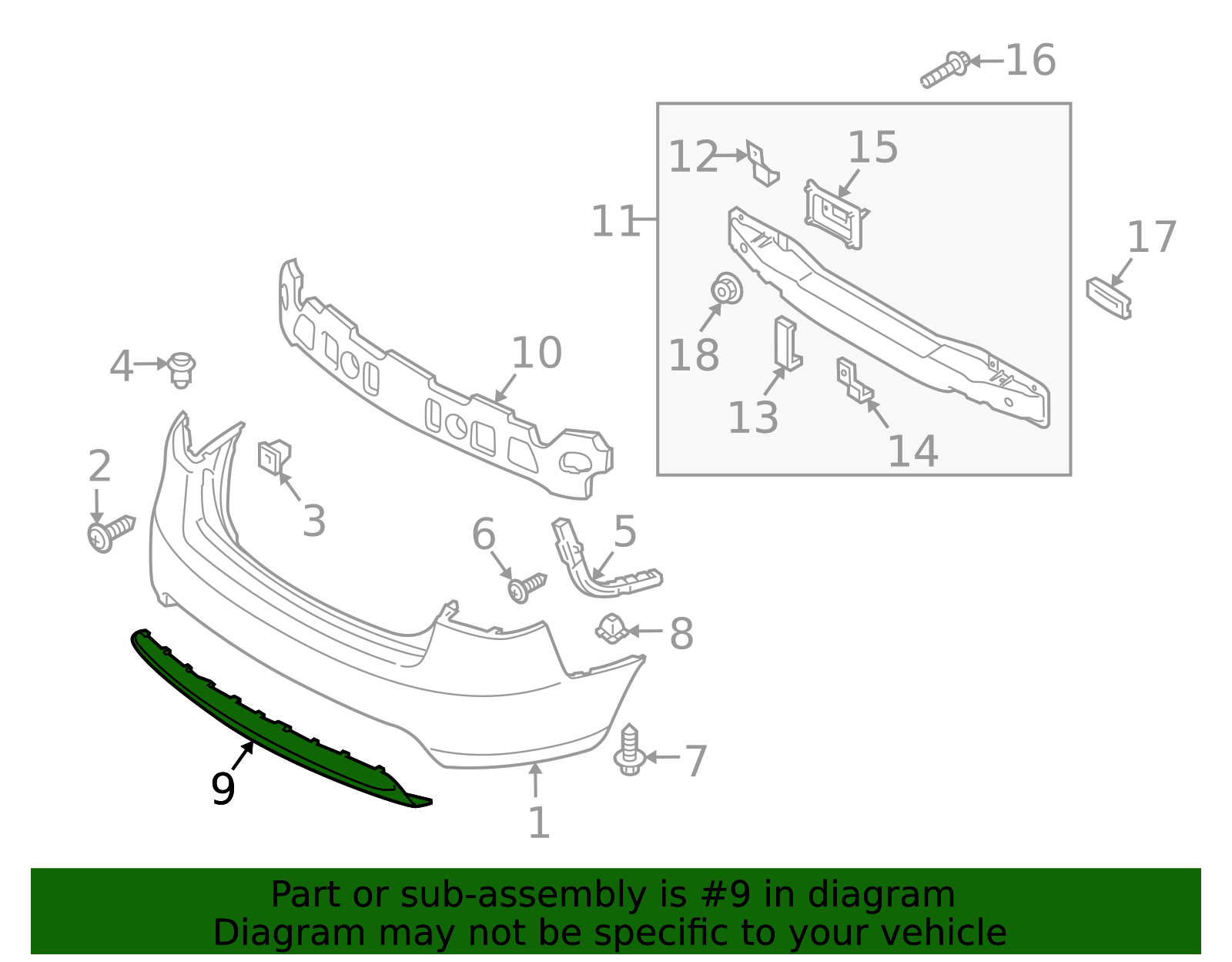 2010-2013 Kia Forte Lower Cover 86695-1M010 | TascaParts.com