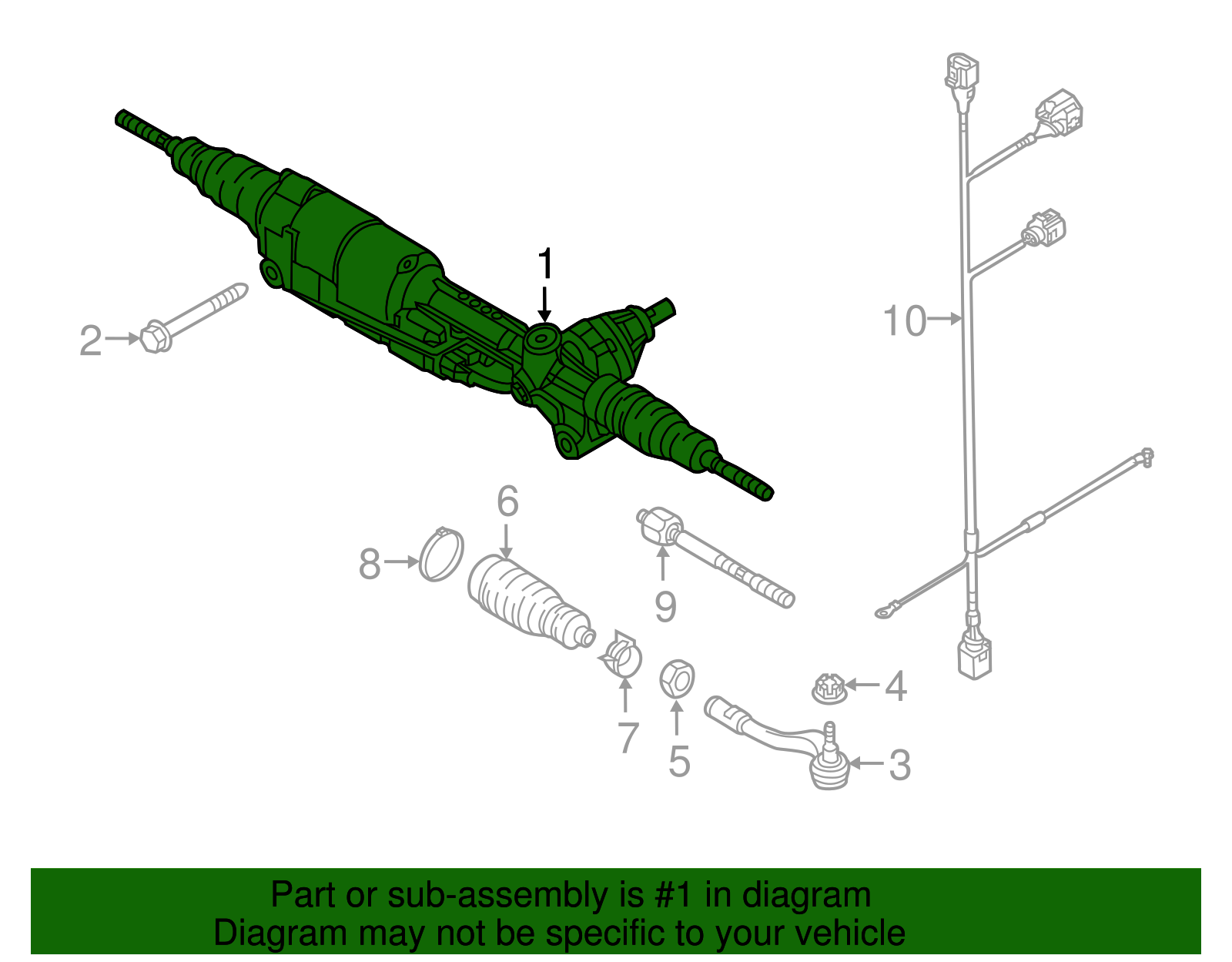 4G1-423-055-DL - Rack And Pinion Assembly 2016-2020 Audi | Audi OEM Parts