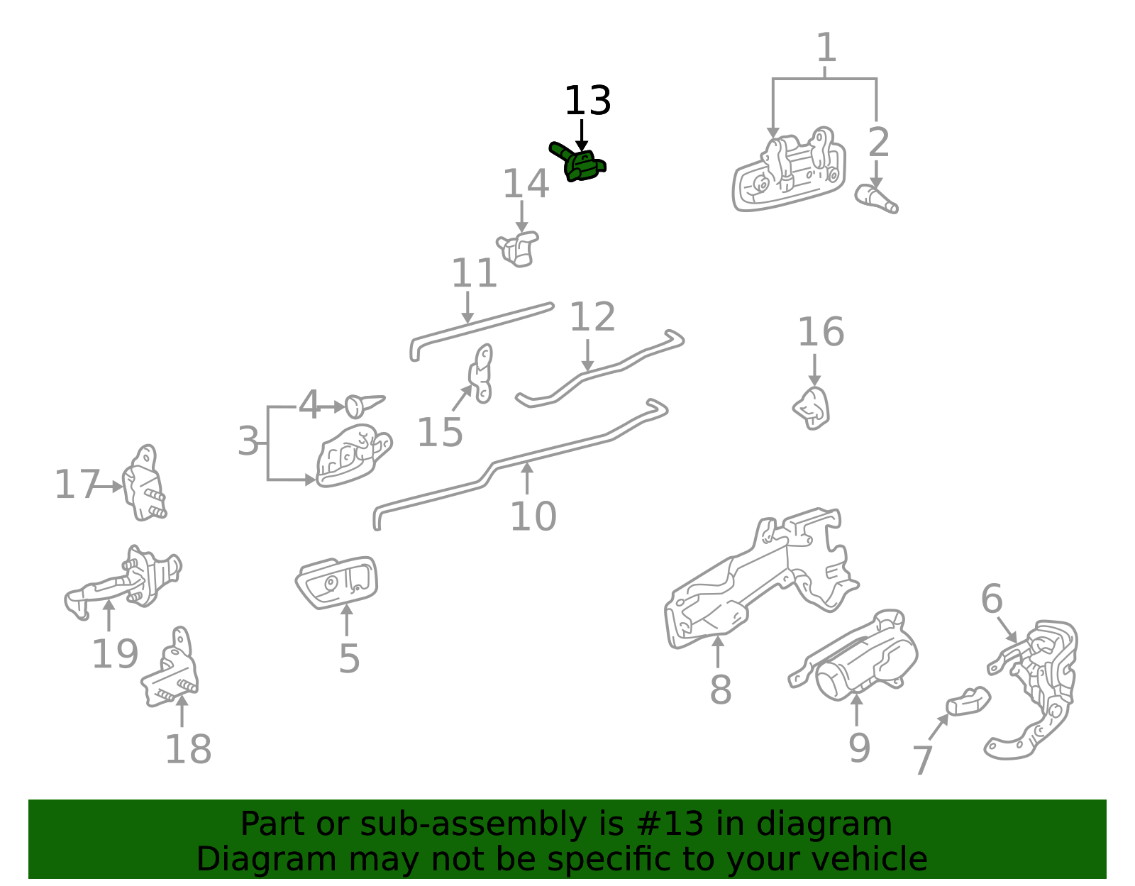 1992-2001 Toyota Camry Control Rod Clamp 69749-32030 | Toyota Parts Center