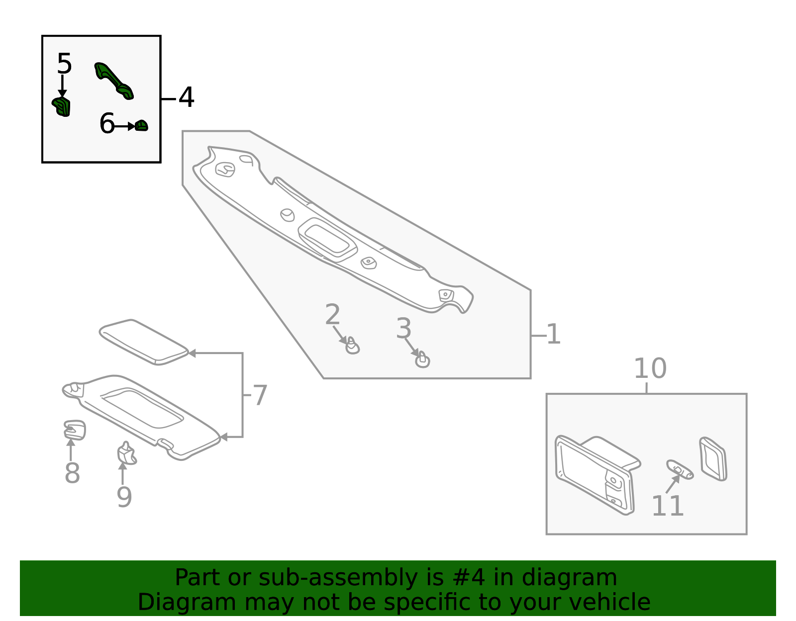63324-24020-C0 - High-Quality Roof Opening Trim for 2006-2010 Lexus ...