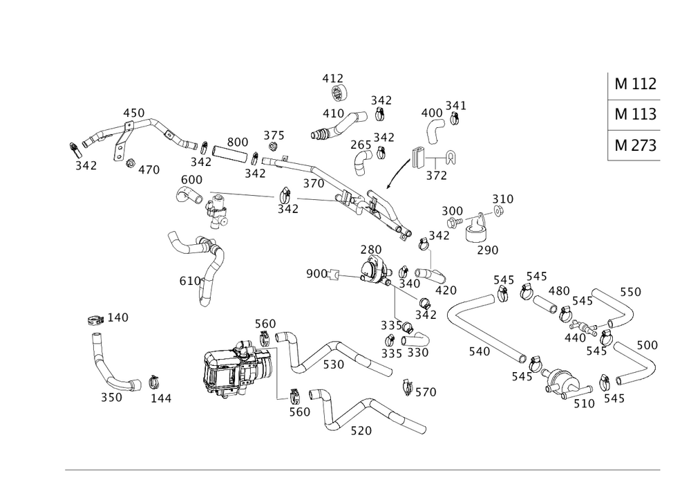 463-500-28-75 - Molded Hose 2009-2018 Mercedes-Benz | Mercedes-Benz USA ...