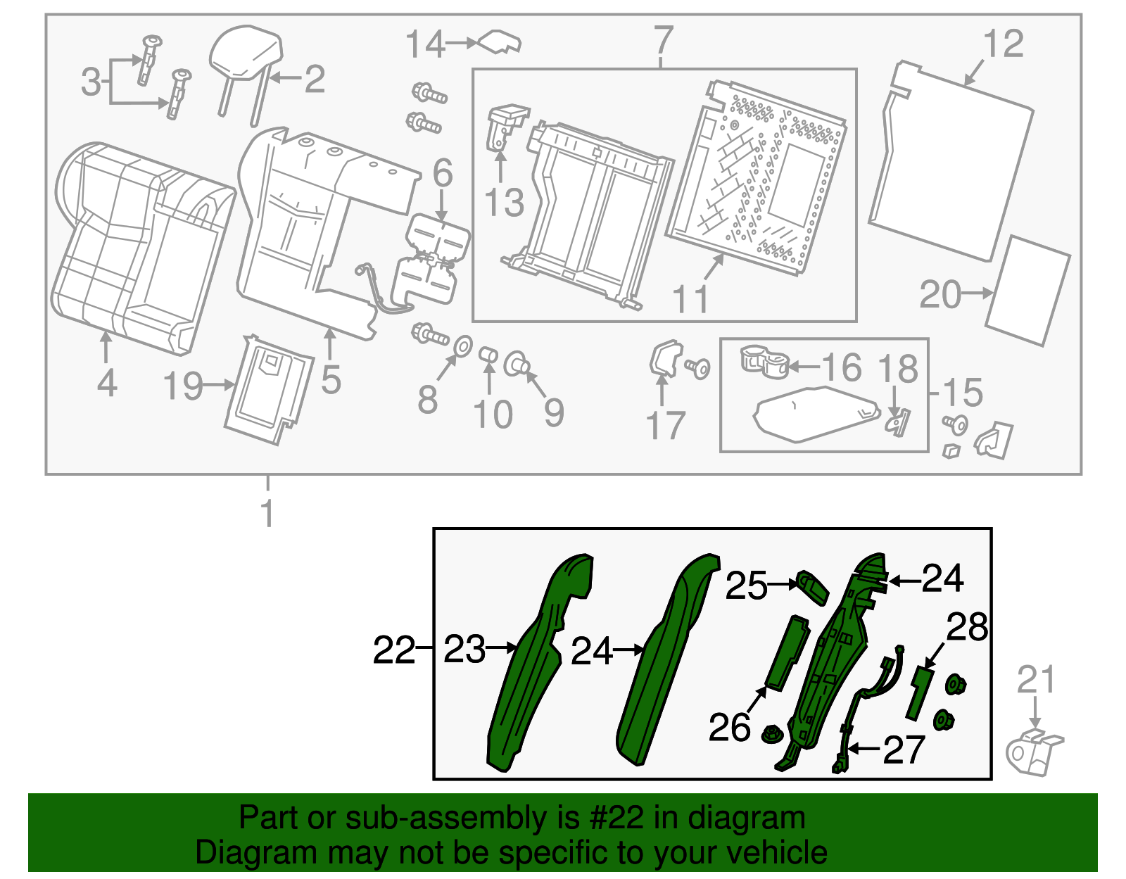 2018-2019 Cadillac CTS Bolster 84128640 | Shop Matick Buick GMC