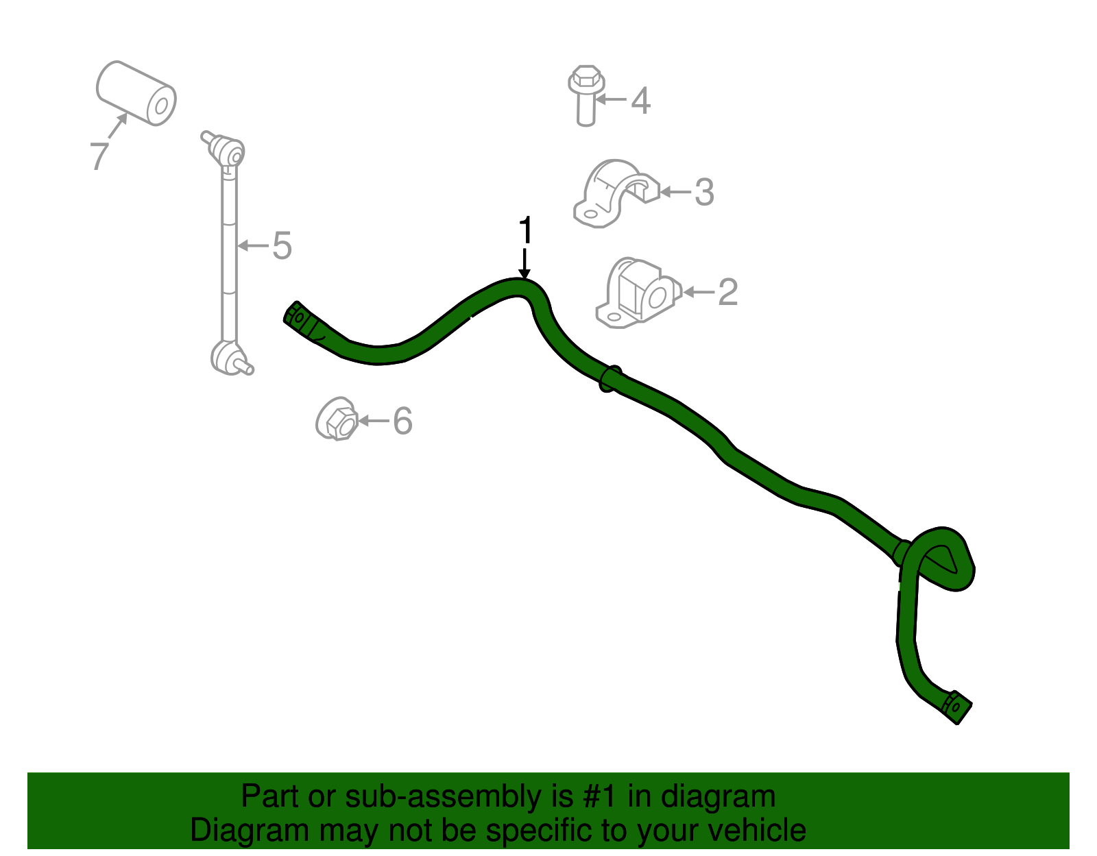 2011-2019 Ford Fiesta Stabilizer Bar BE8Z-5482-A | Ford OEM Parts Outlet