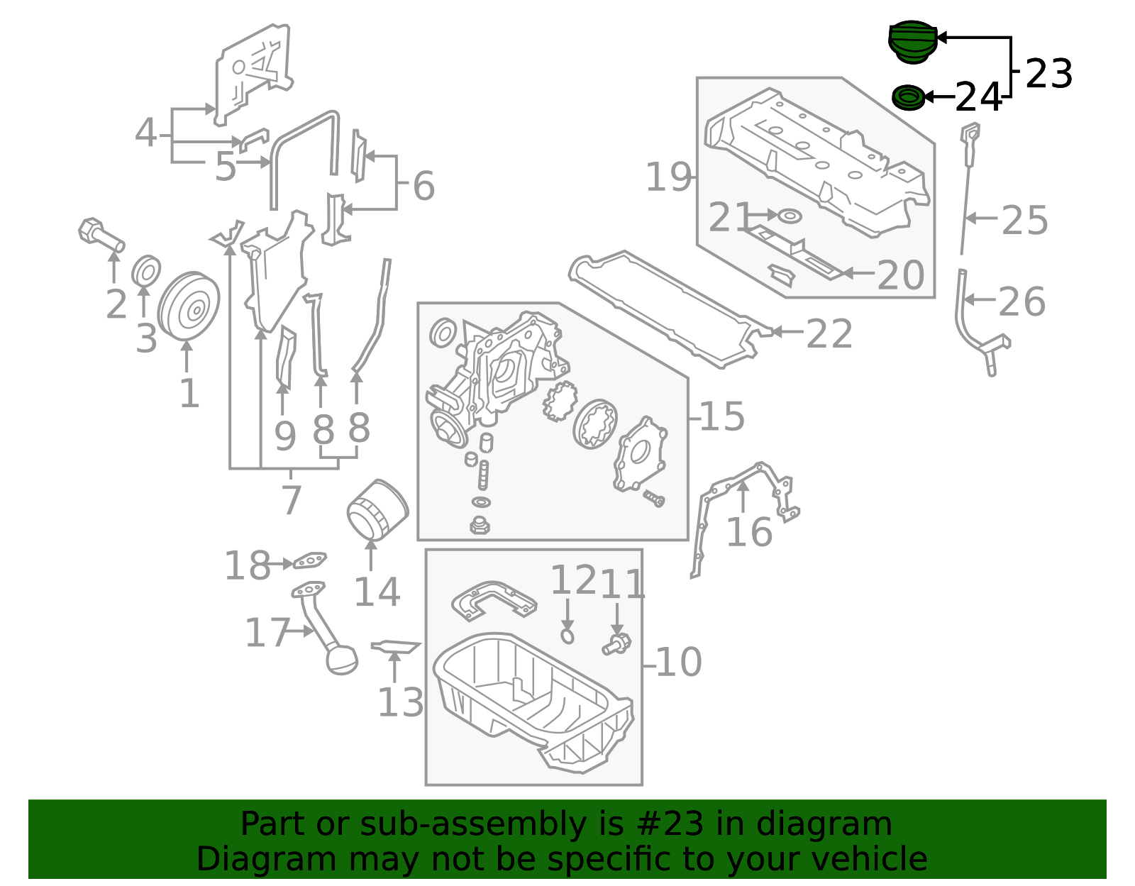2006-2026 Kia Filler Cap 26510 26611 | OEM Parts Online