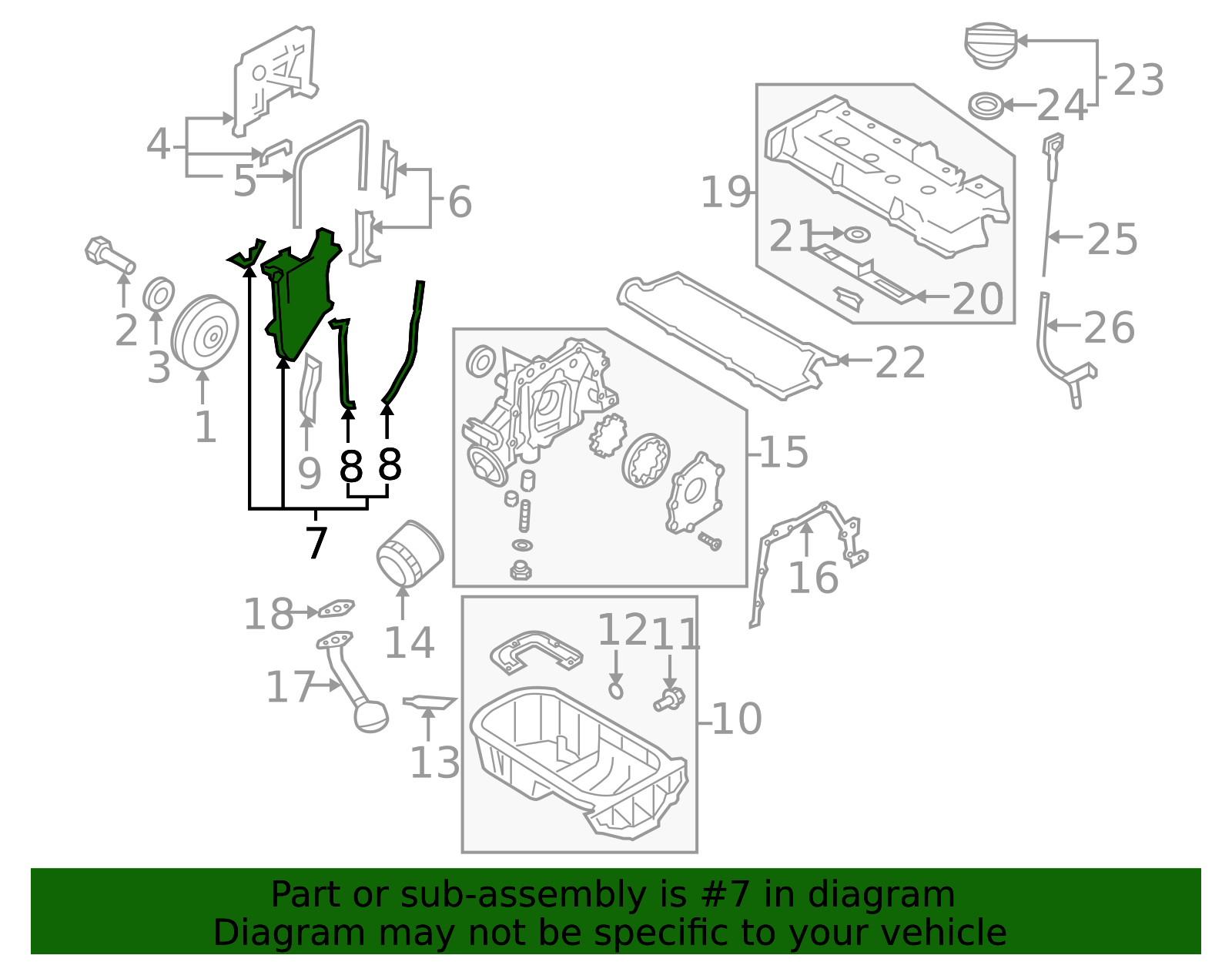 21350-26002 - Lower Timing Cover 2006-2011 Kia | Kia.Parts Store