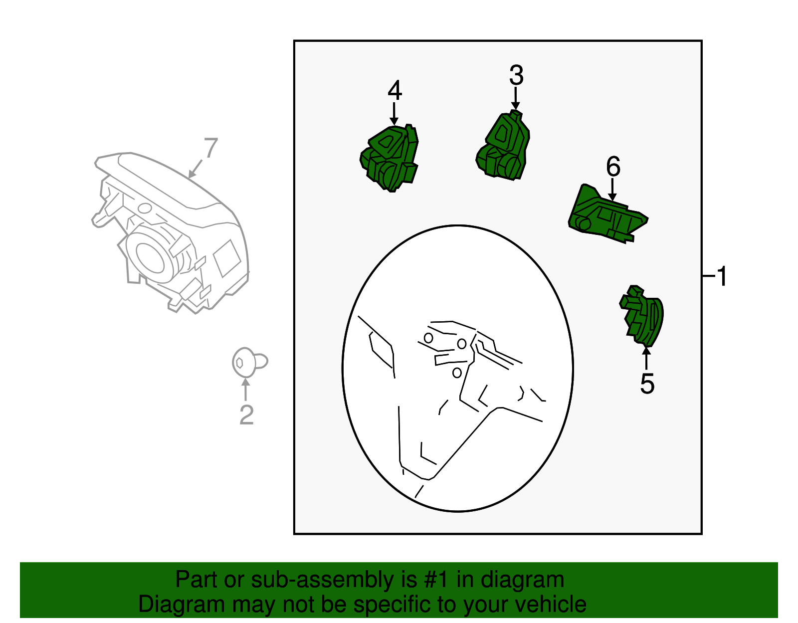 Ford 2013-2019 Ford Taurus Steering Wheel DG1Z-3600-EA | BMW AutoNation Parts