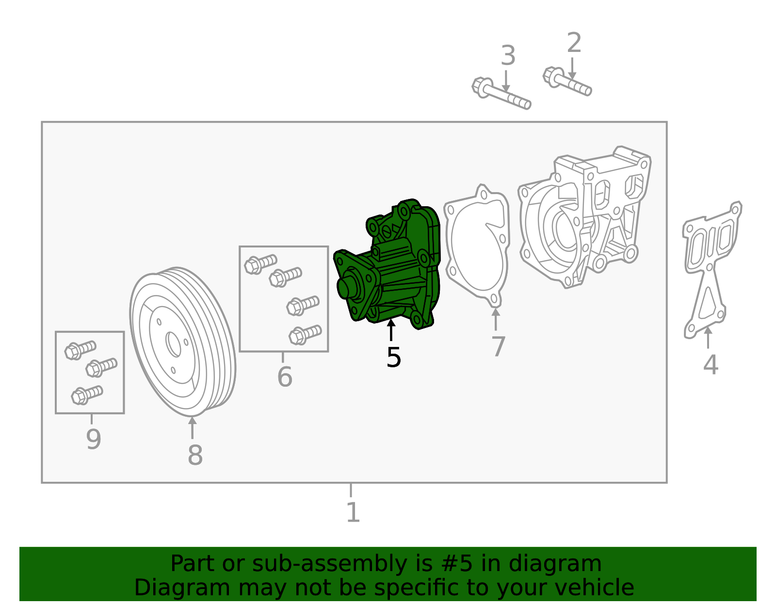 2007-2022 Mopar Water Pump 68046026AA | Mopar Parts Canada