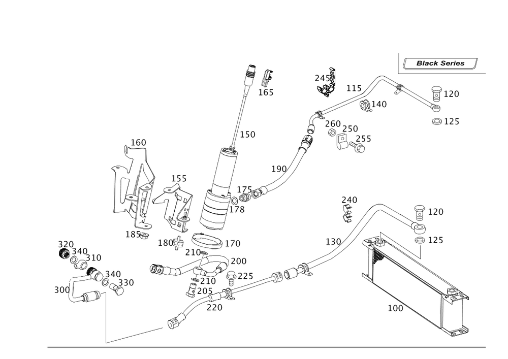 209-500-13-72 - Oil Line Mercedes-Benz USA Parts