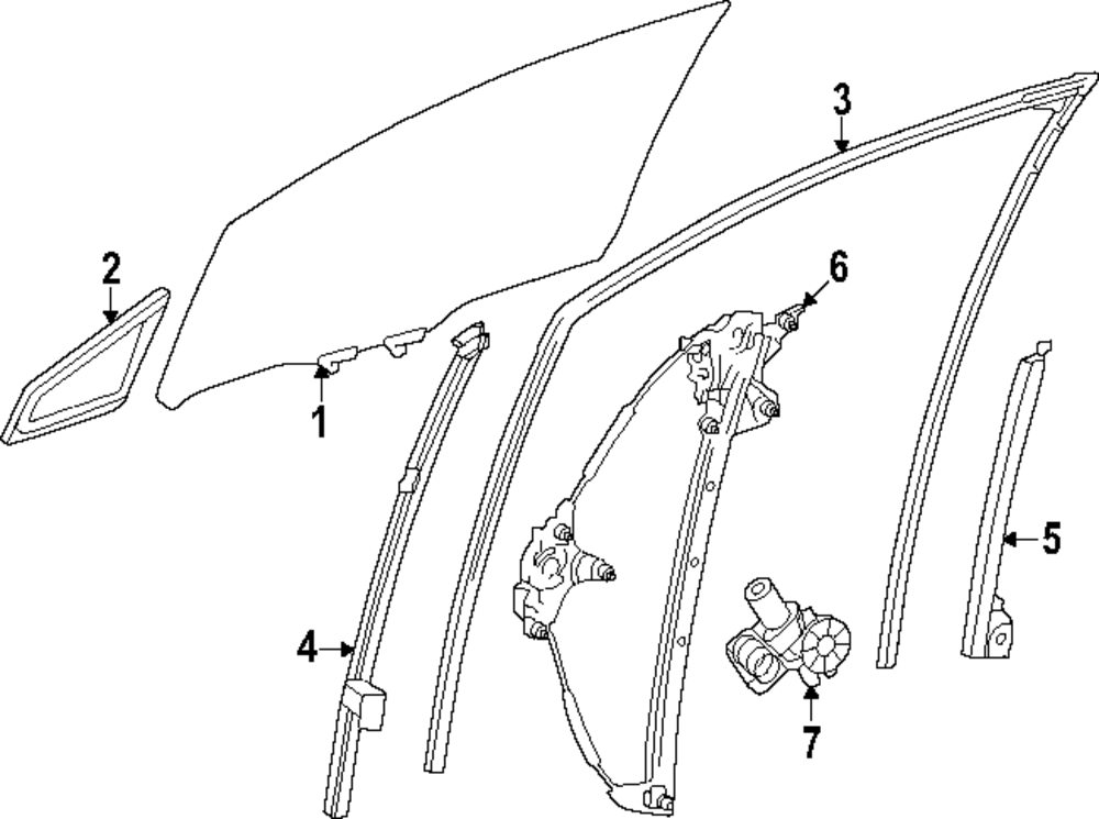 68101424407A - 2023-2024 Subaru Solterra - Movable Glass | OEM Subaru ...