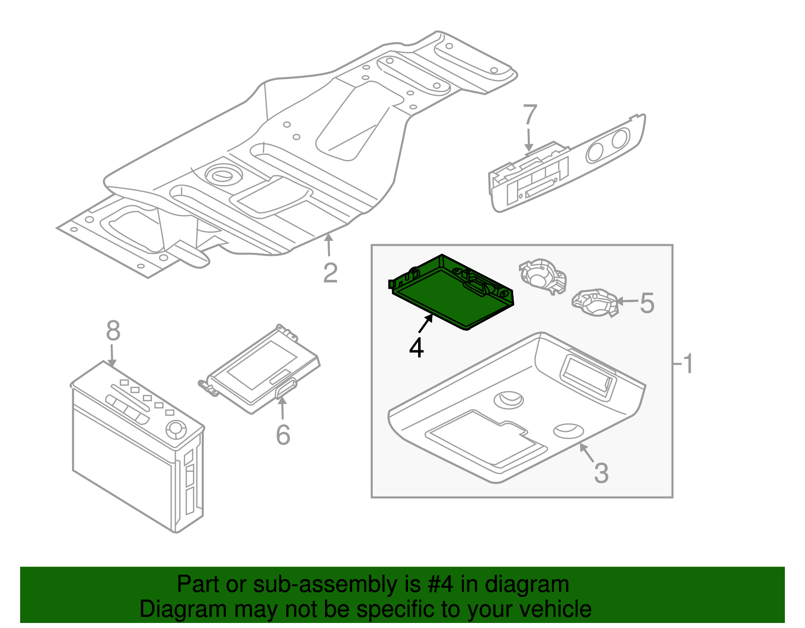 2004-2012 Nissan Utility Box 98985-7S000 | Nissan Parts Central