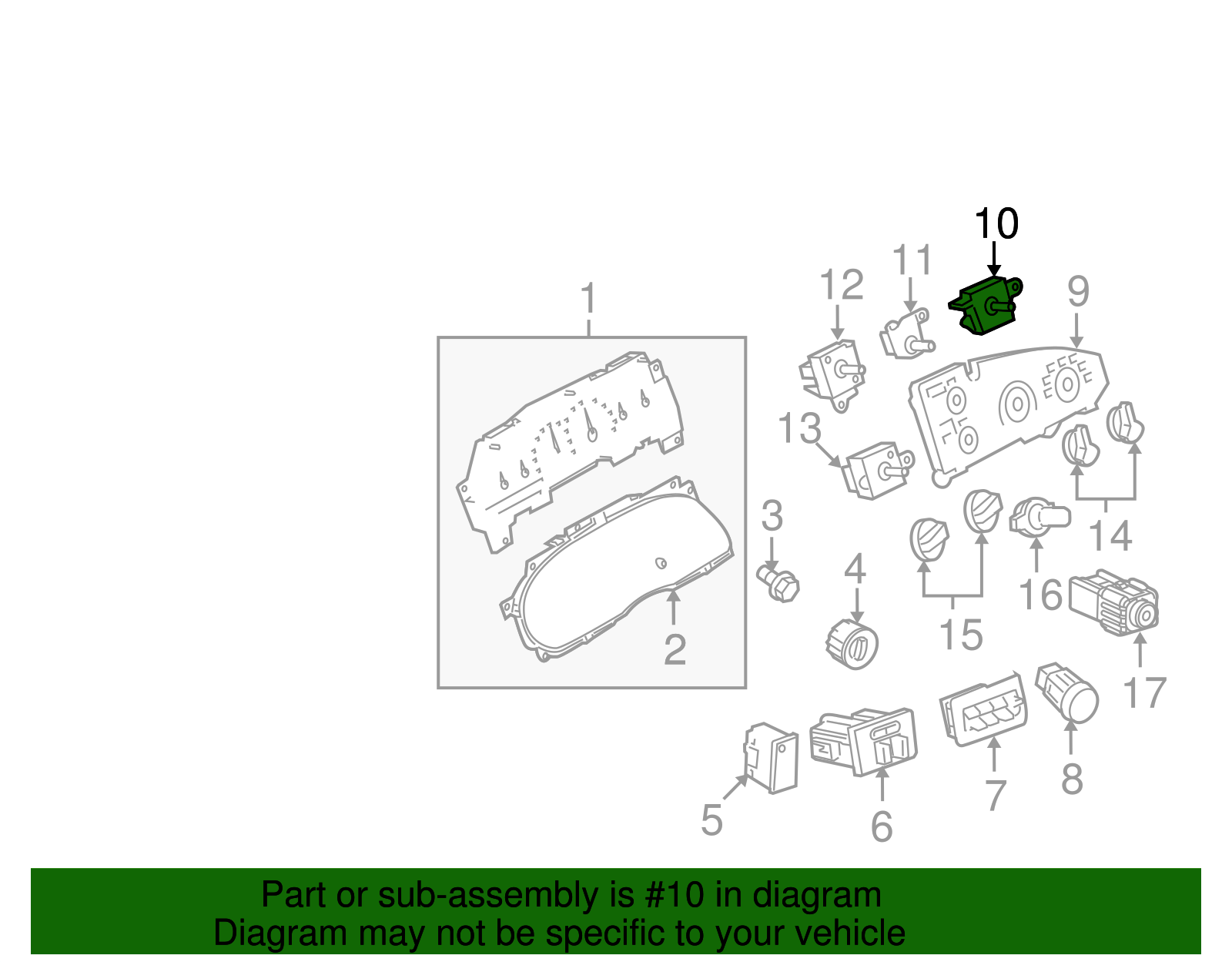 F7UZ-19B888-BB - HVAC Temperature Control Panel 2008-2019 Ford | Ford ...