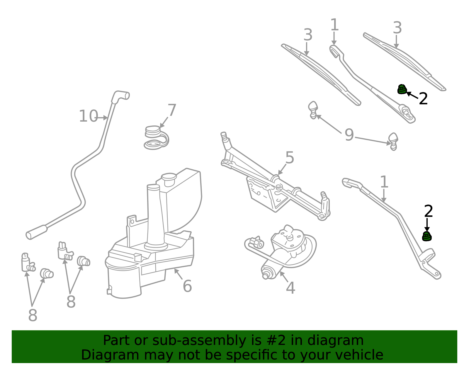 1995-2019 Ford Wiper Arm Nut W708841-S424 | OEM Parts Online