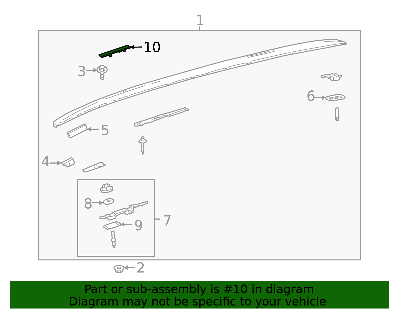 75633-0R010-C3 - High-Quality Roof Rack Cover for AutoNation Parts