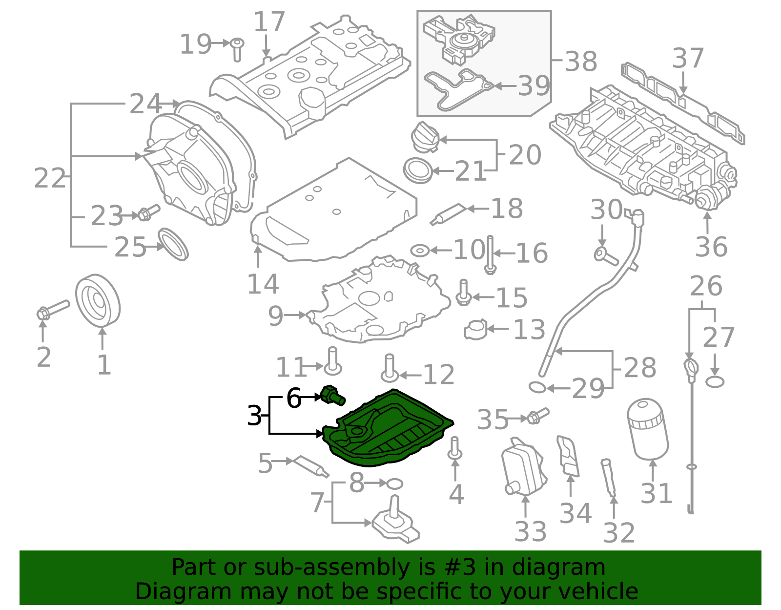 06J-103-600-AF - Oil Pan 2008-2018 Audi | Audi Parts Store