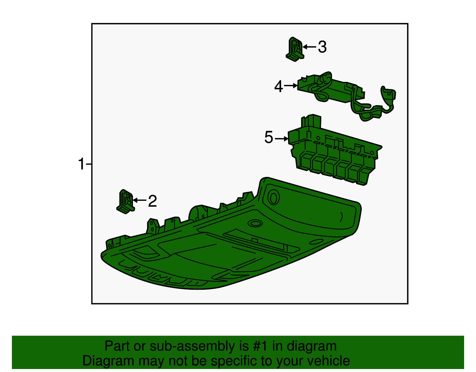 2017-2022 Ford | Overhead Console | HC3Z-28519A58-JCK | Walls' Ford Parts