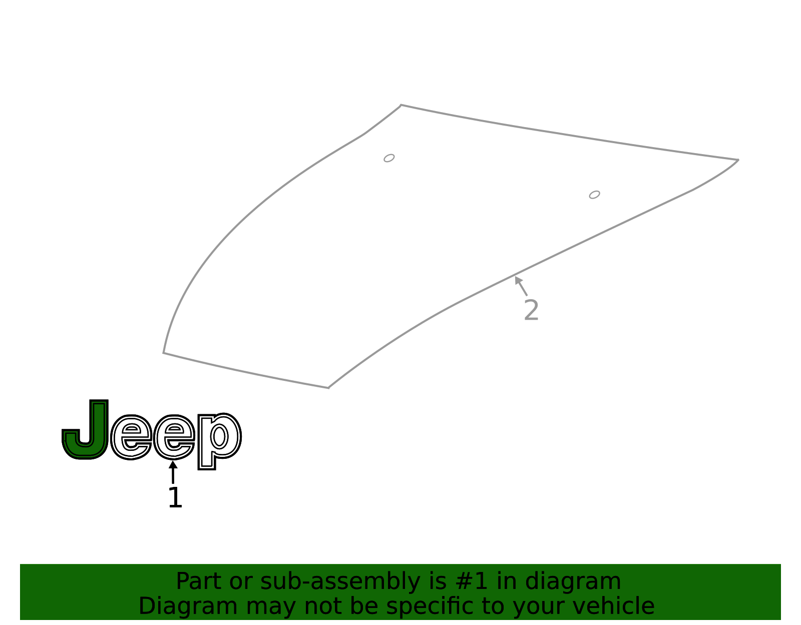 68423956AB - Hood Nameplate | Mopar Parts Canada