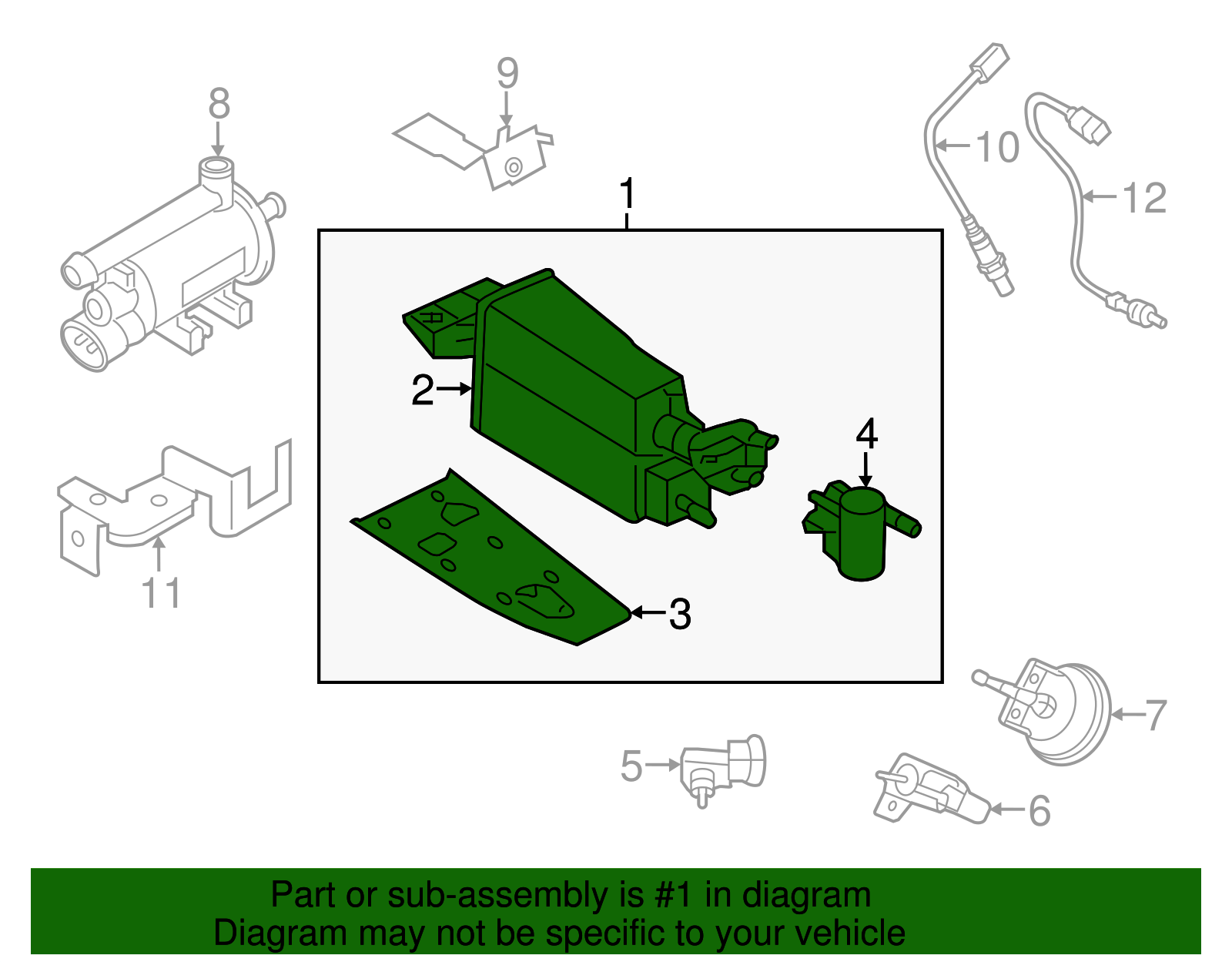 31410-3Q600 - Vapor Canister 2012-2015 Kia Optima | Kia.Parts Store