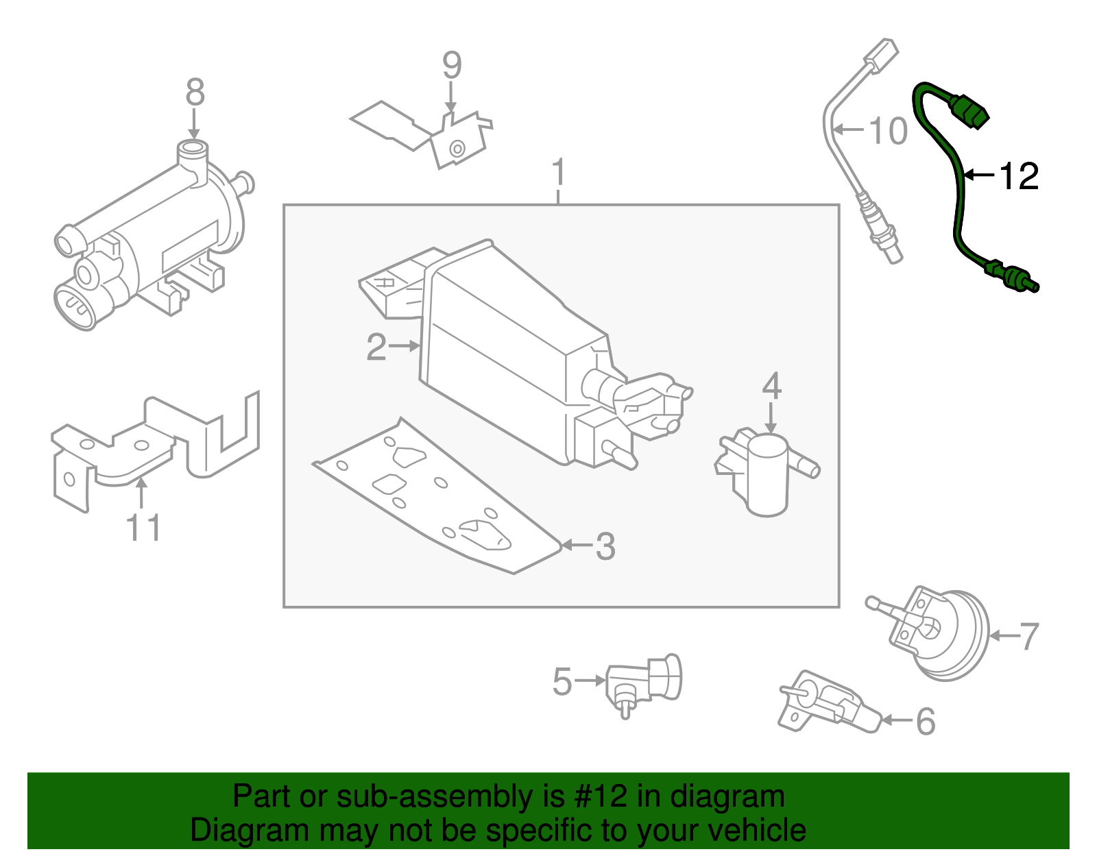 39210-2G560 - Oxygen Sensor 2012-2015 Kia Optima | Kia.Parts Store