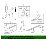 1991-2025 GM Upper Center Pillar Trim Retainer Nut 11570654 | GM Parts ...