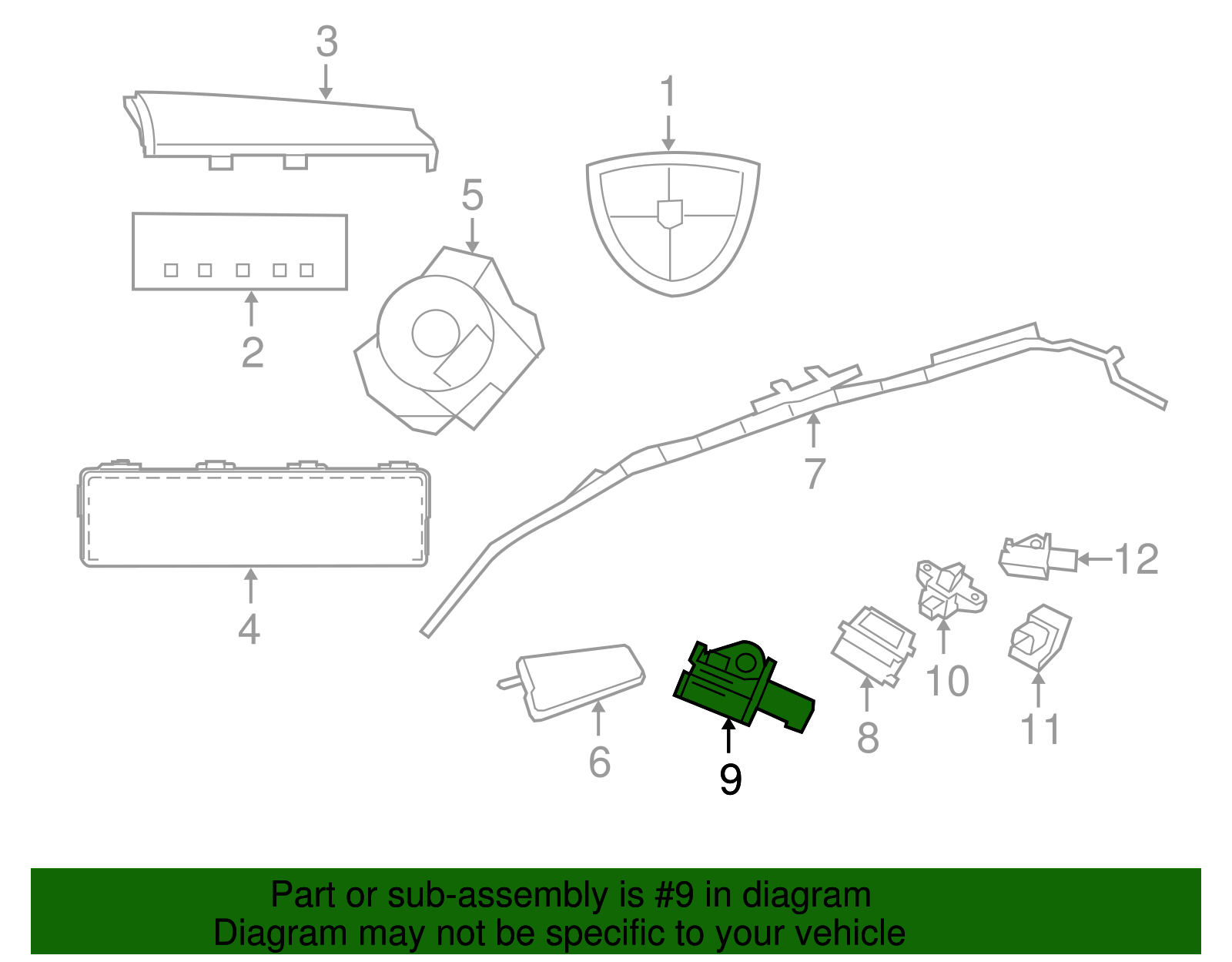 2013-2020 Mopar Ft Impact Sensor 68137949AA | Mopar Parts Canada