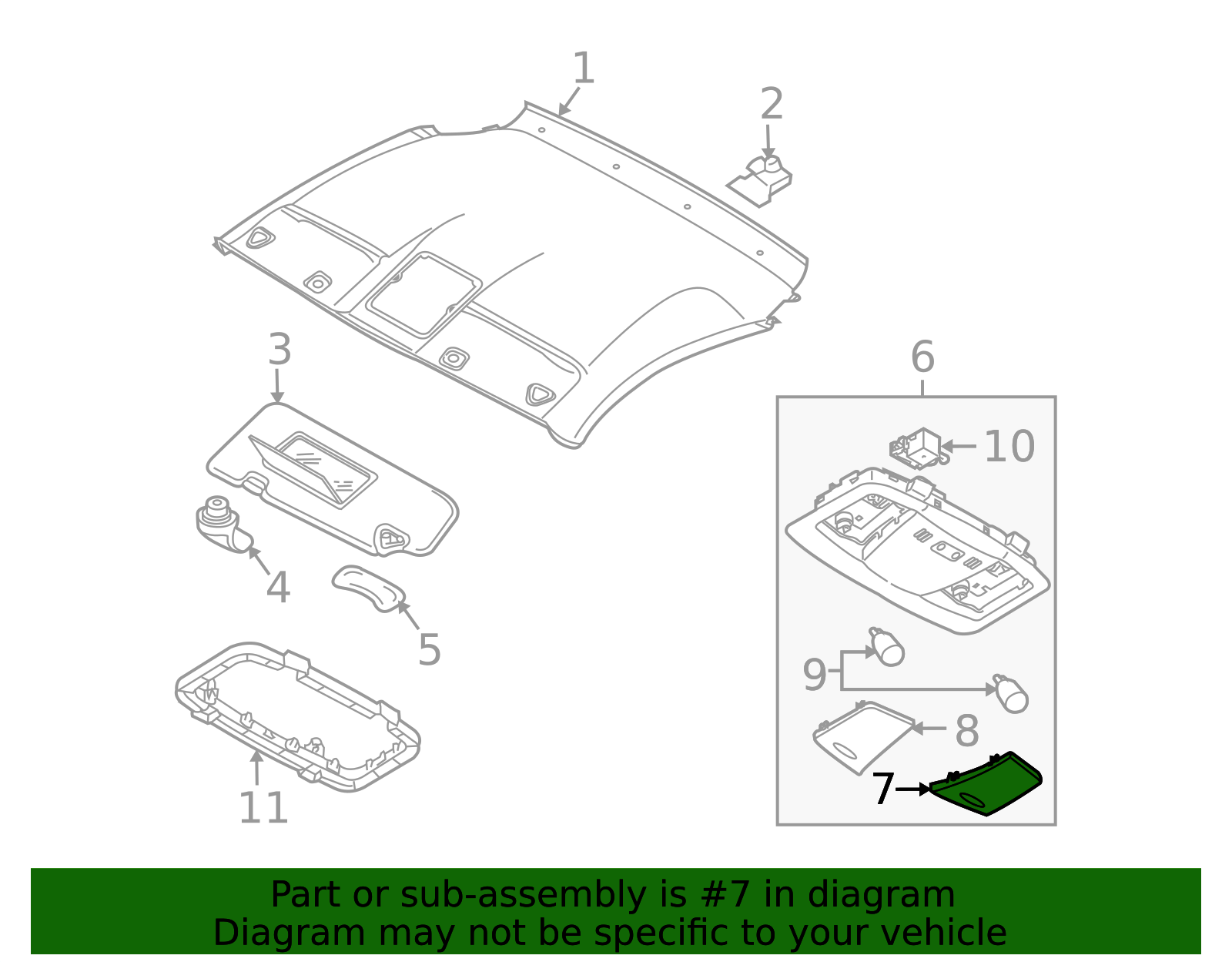 2008-2025 Nissan Lens 26431-JA00A | Nissan Parts OEM