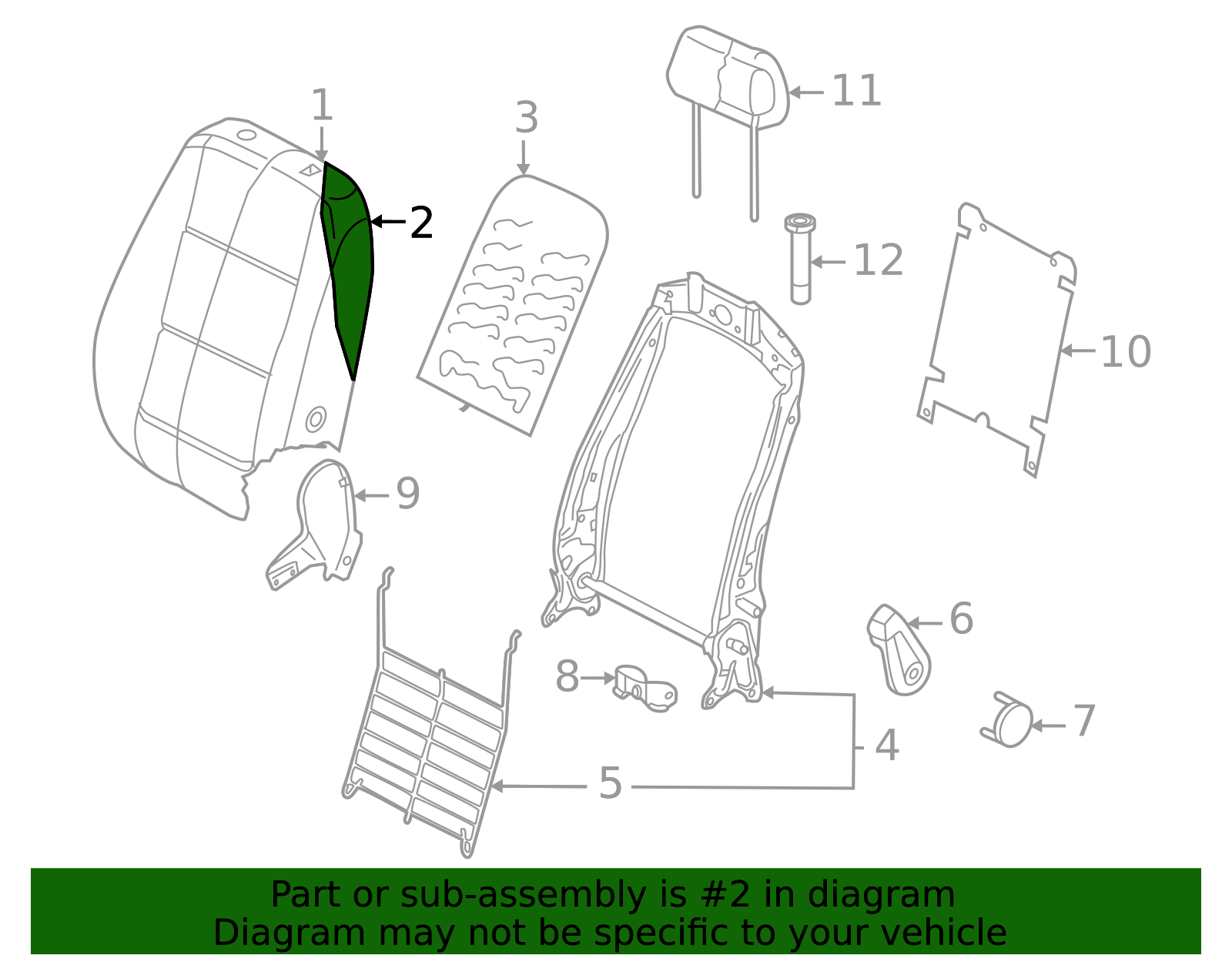 Seat Back Cushion - Restore Support with Factory Comfort | AutoNation Parts