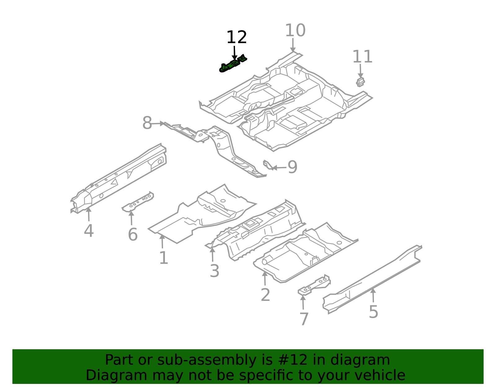 7498540U00 - Carpet Bracket 2003-2008 INFINITI | Infiniti of Orland Park