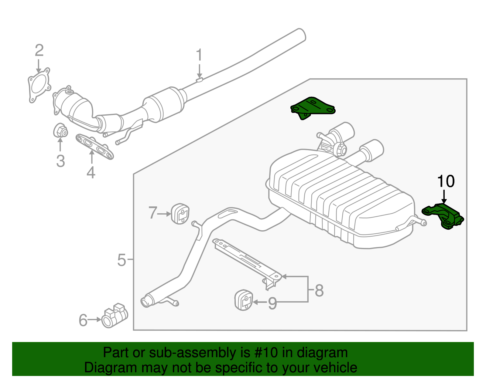 1K0-253-144-AS - Rear Bracket 2008-2013 Volkswagen | Wolfsburg Parts Direct