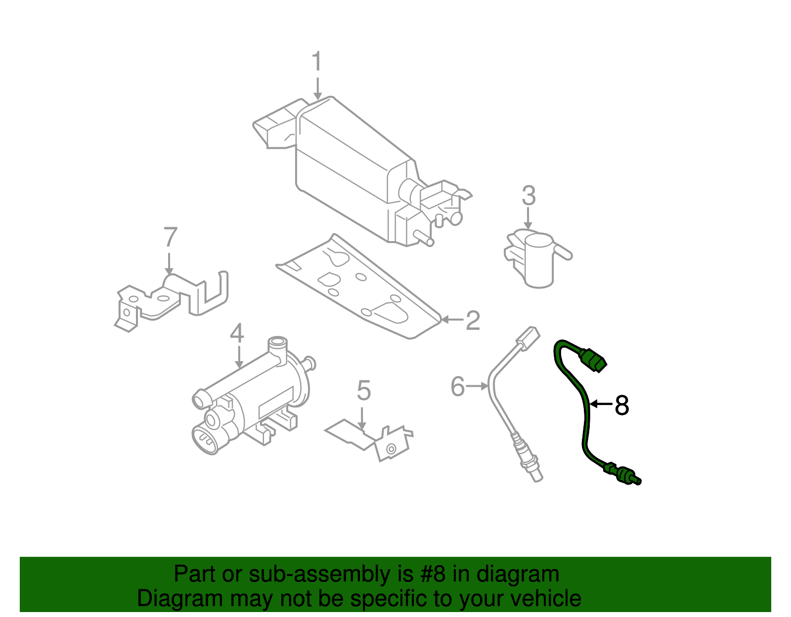 2011-2014 Hyundai Sonata Oxygen Sensor 39210-2G560 | OEM Parts Online