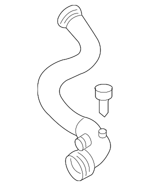 17123415433 - 2007-2010 BMW X3 Upper Hose (17-12-3-415-433) | BMW of ...