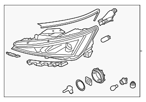2019-2020 Hyundai Elantra Headlamp Assembly 92102-F2540 | OEM Parts Online