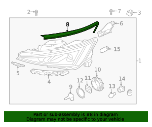 92182-F2500 - High-Quality Headlight Seal for 2019-2020 Hyundai Elantra ...