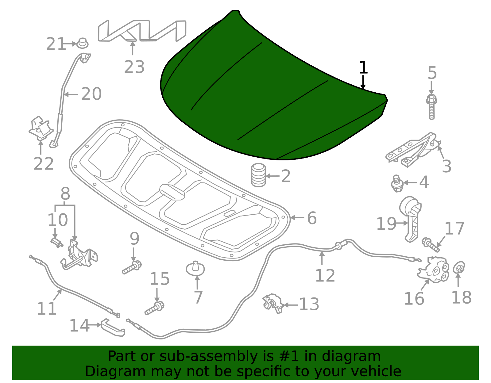 66400-R5500 - Hood Panel 2024-2025 Kia Sorento | Kia.Parts Store