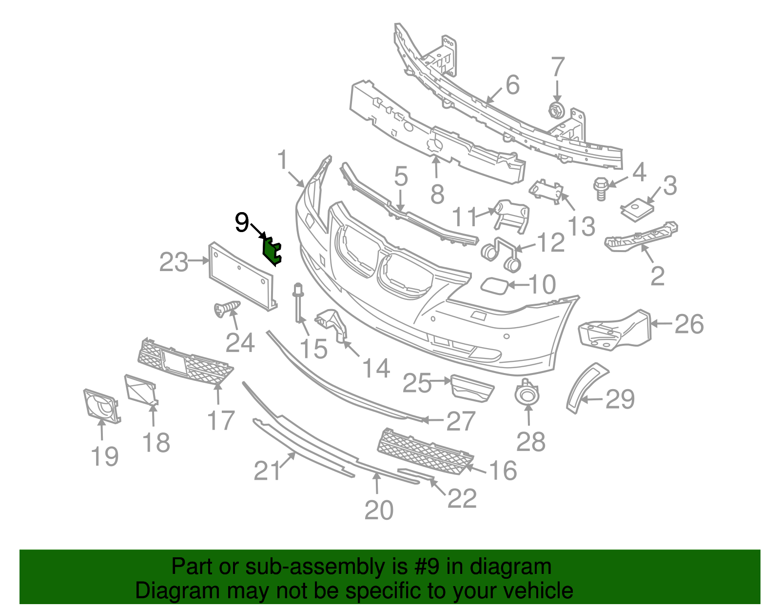 51117184708 - 2008-2010 BMW Tow Eye Cap (51-11-7-184-708) | BMW of ...