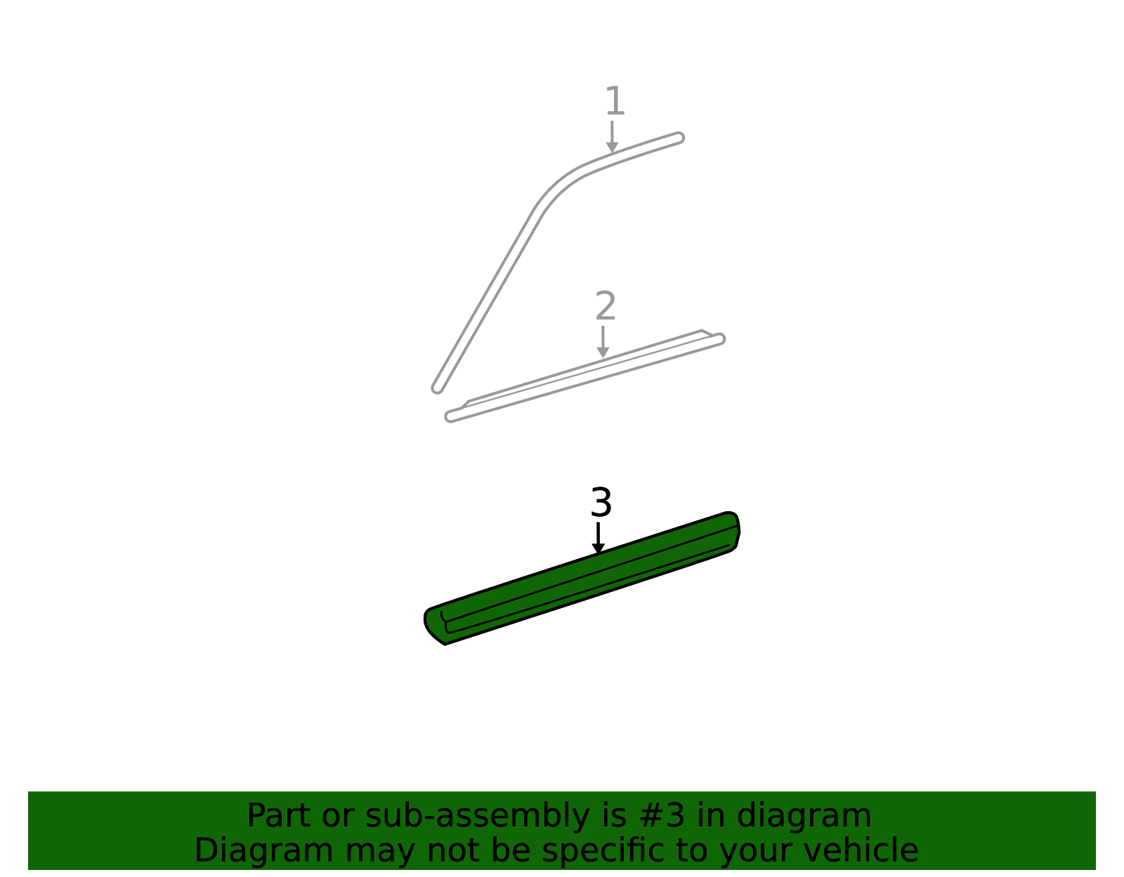 2005-2007 Toyota Sequoia Body Side Molding 75732-0C901 | Toyota Parts ...