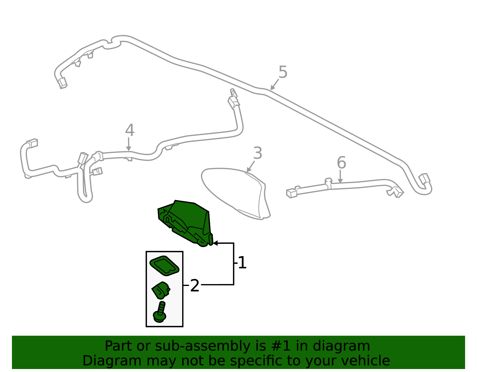 2019-2024 Toyota Antenna Assembly 86760-04010 | Toyota Parts Center