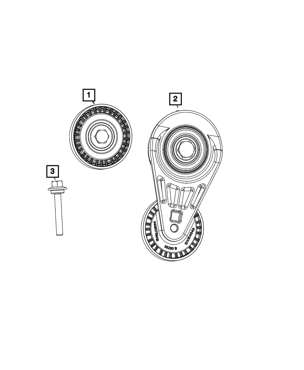 68382306AA - Idler Pulley 2018-2026 Mopar | The Official Mopar eStore