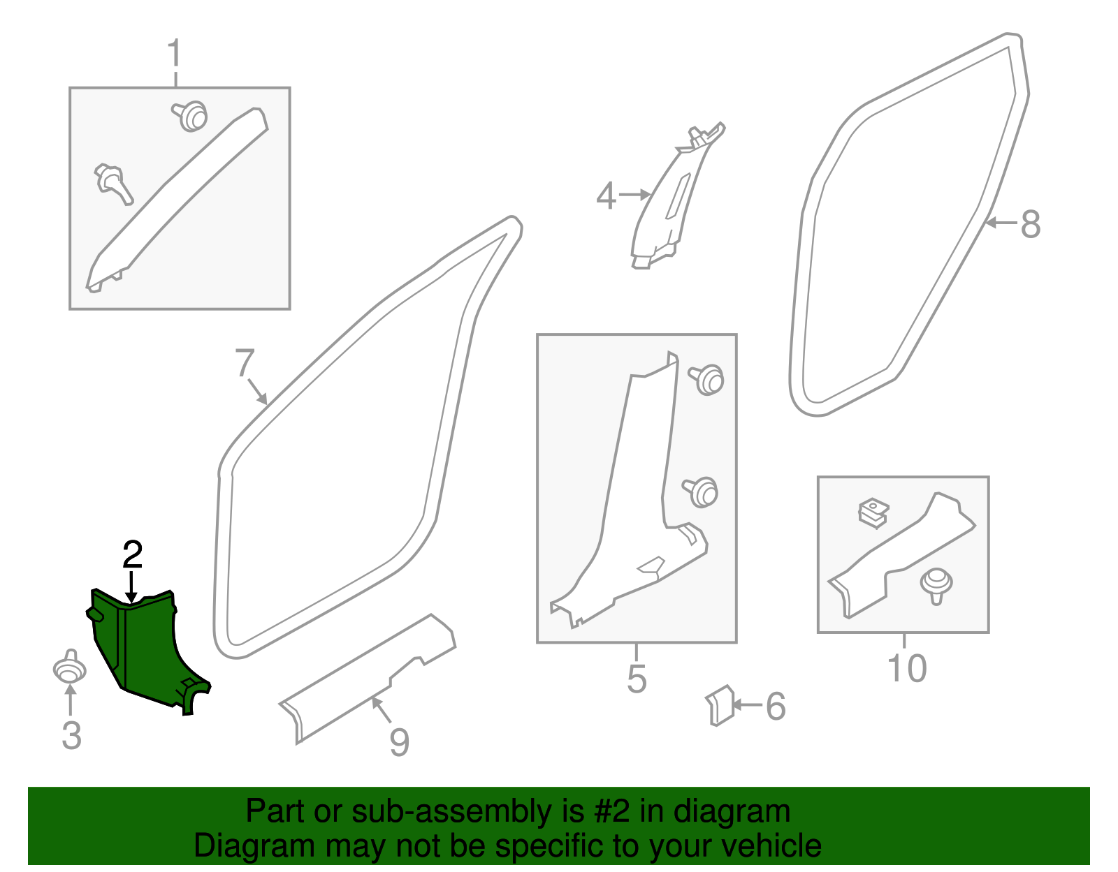 66901-5HA0A - 2015-2020 Nissan Rogue - Cowl Trim | Anicra Nissan Parts