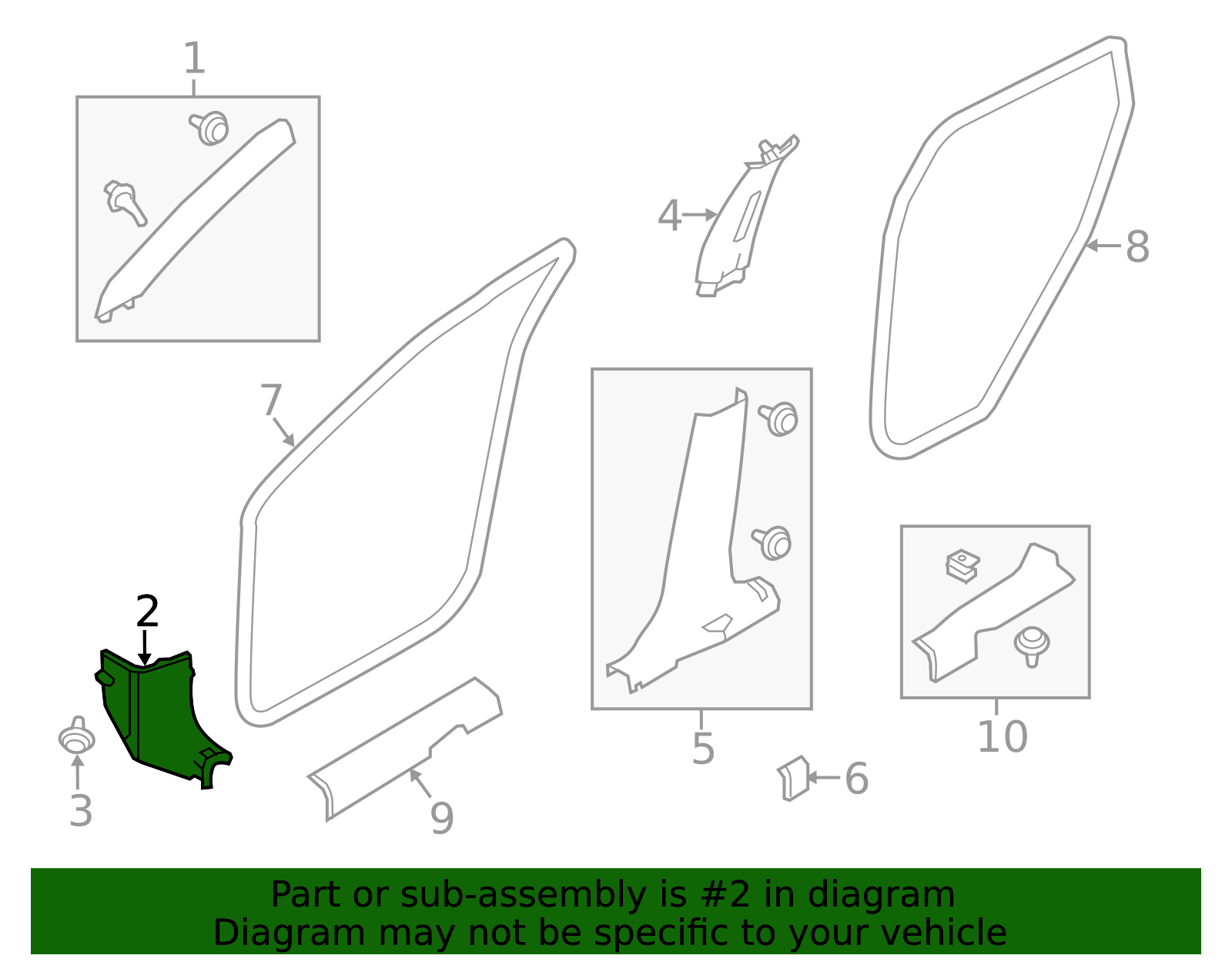 2015-2020 Nissan Rogue 2015-2020 Nissan Rogue - Cowl Trim 66901-5HA0A ...