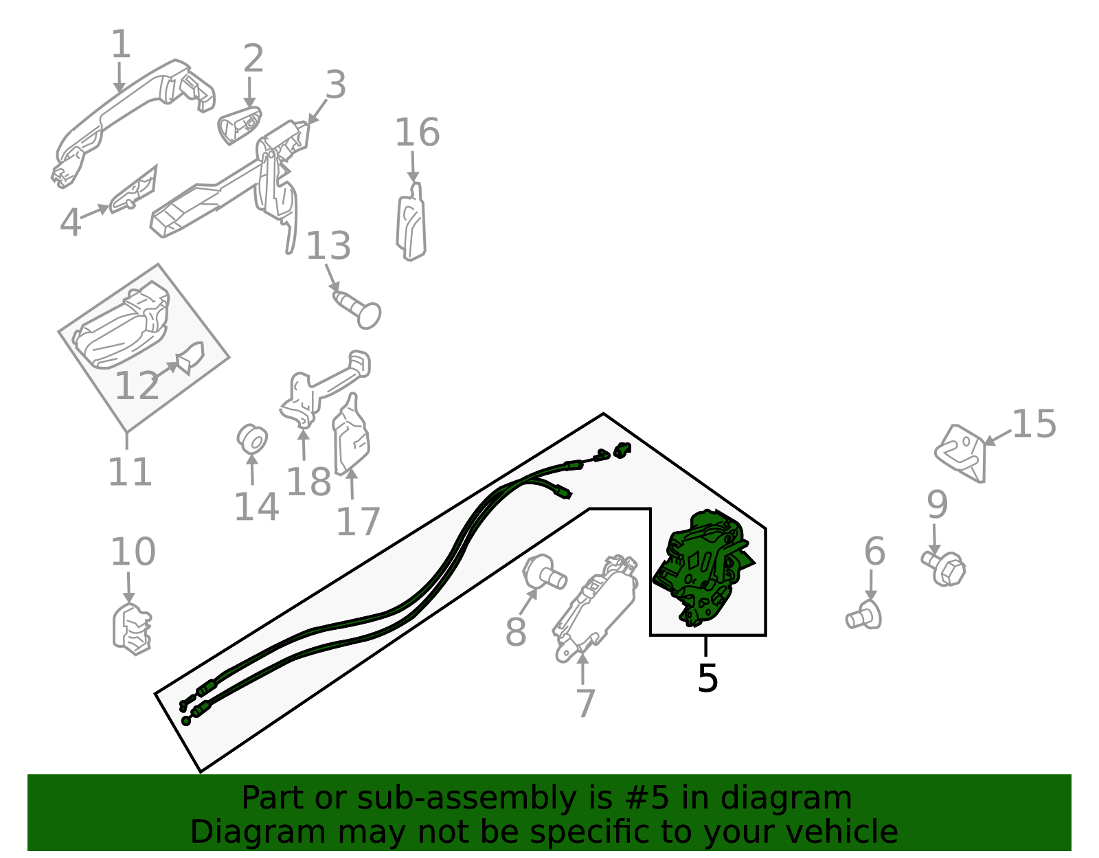 61039XA11A - 2006-2014 Subaru - Lock Assembly | Subaru Parts HQ