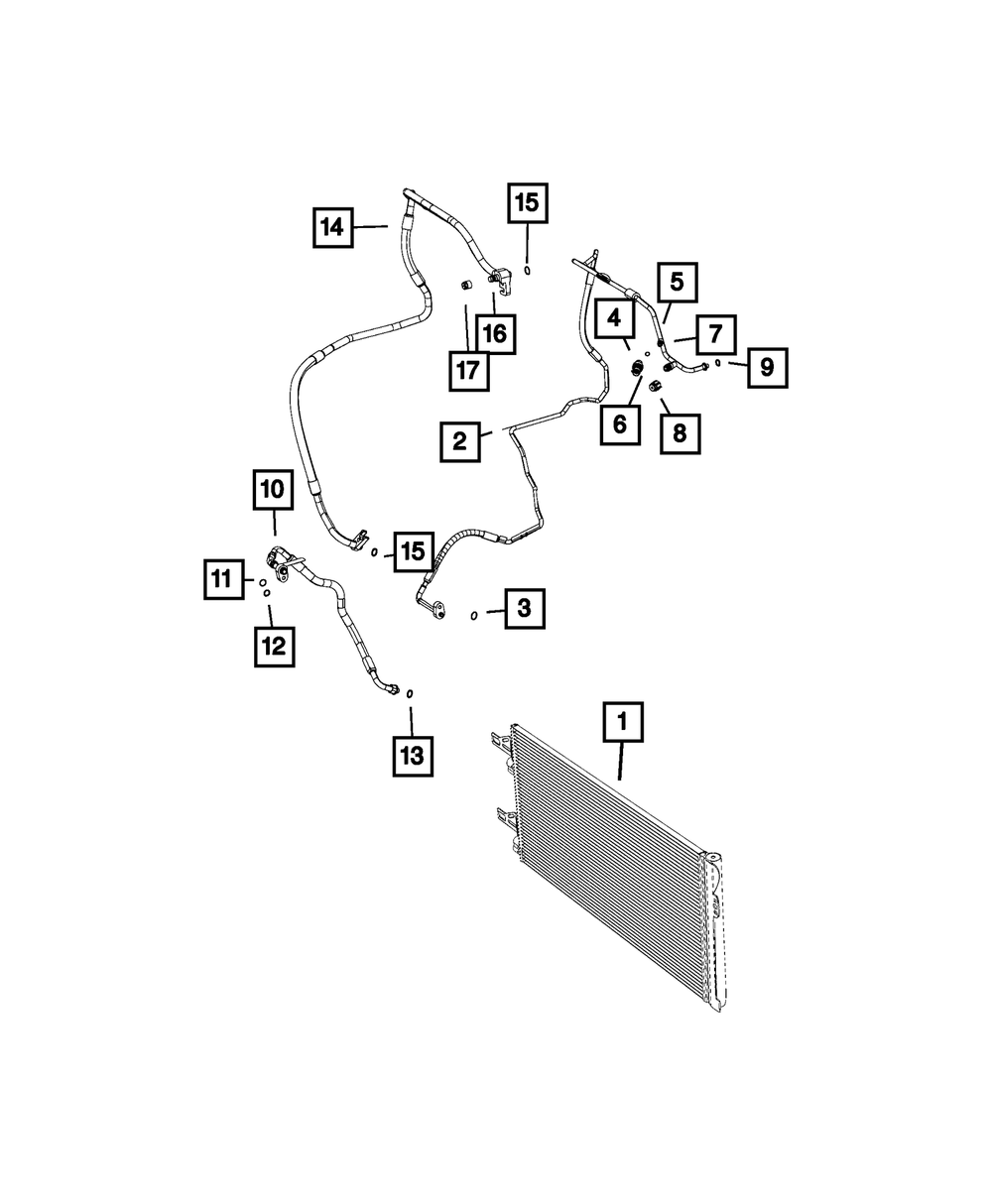 68157075AC - A/C Discharge Line 2014-2017 Ram | Mopar Factory Parts