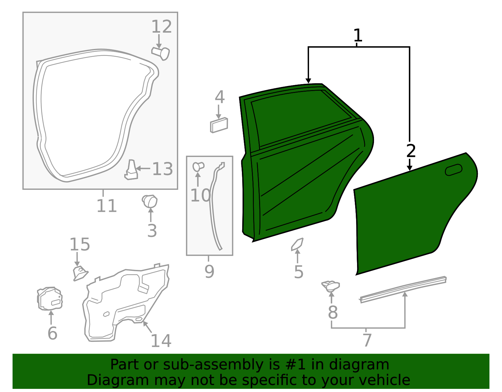 2013-2018 Toyota Avalon Door Shell 67004-07031 | Toyota Parts Center