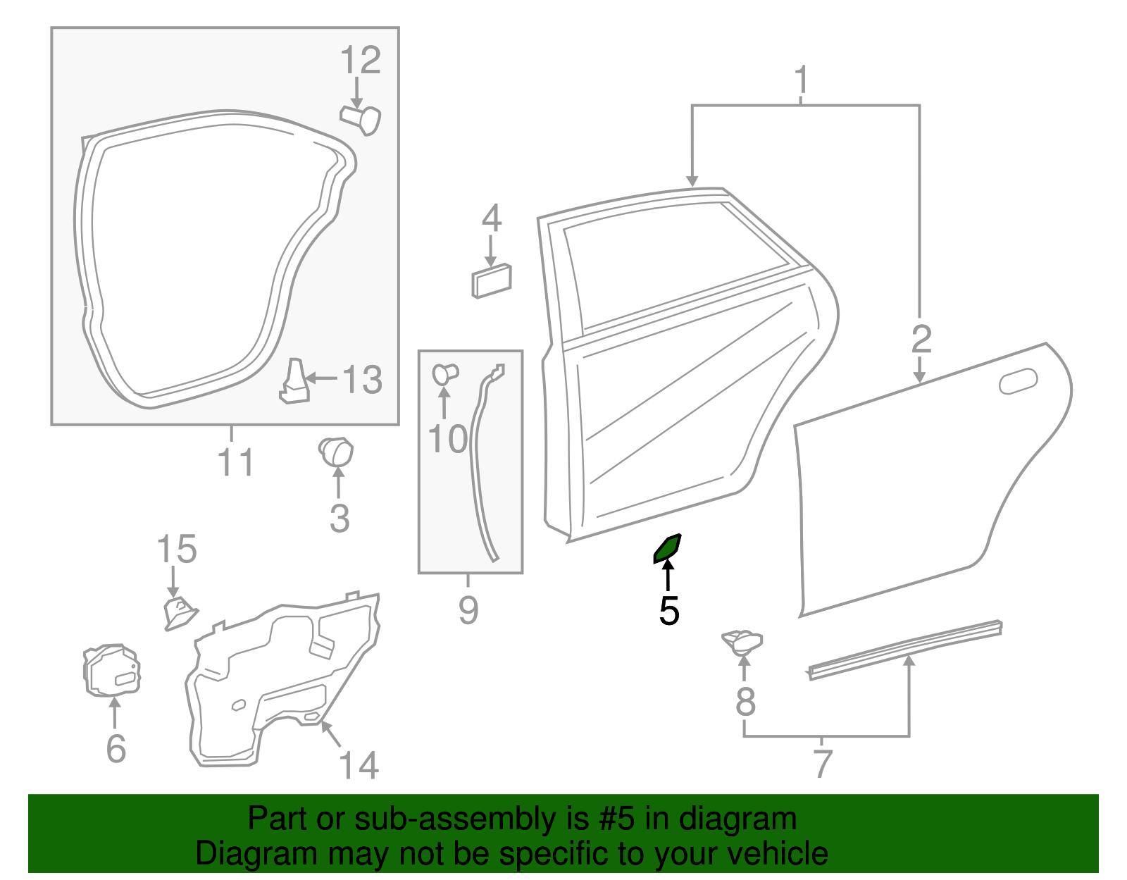 2013-2018 Toyota Avalon Protector 58745-07010 | Toyota Parts Center