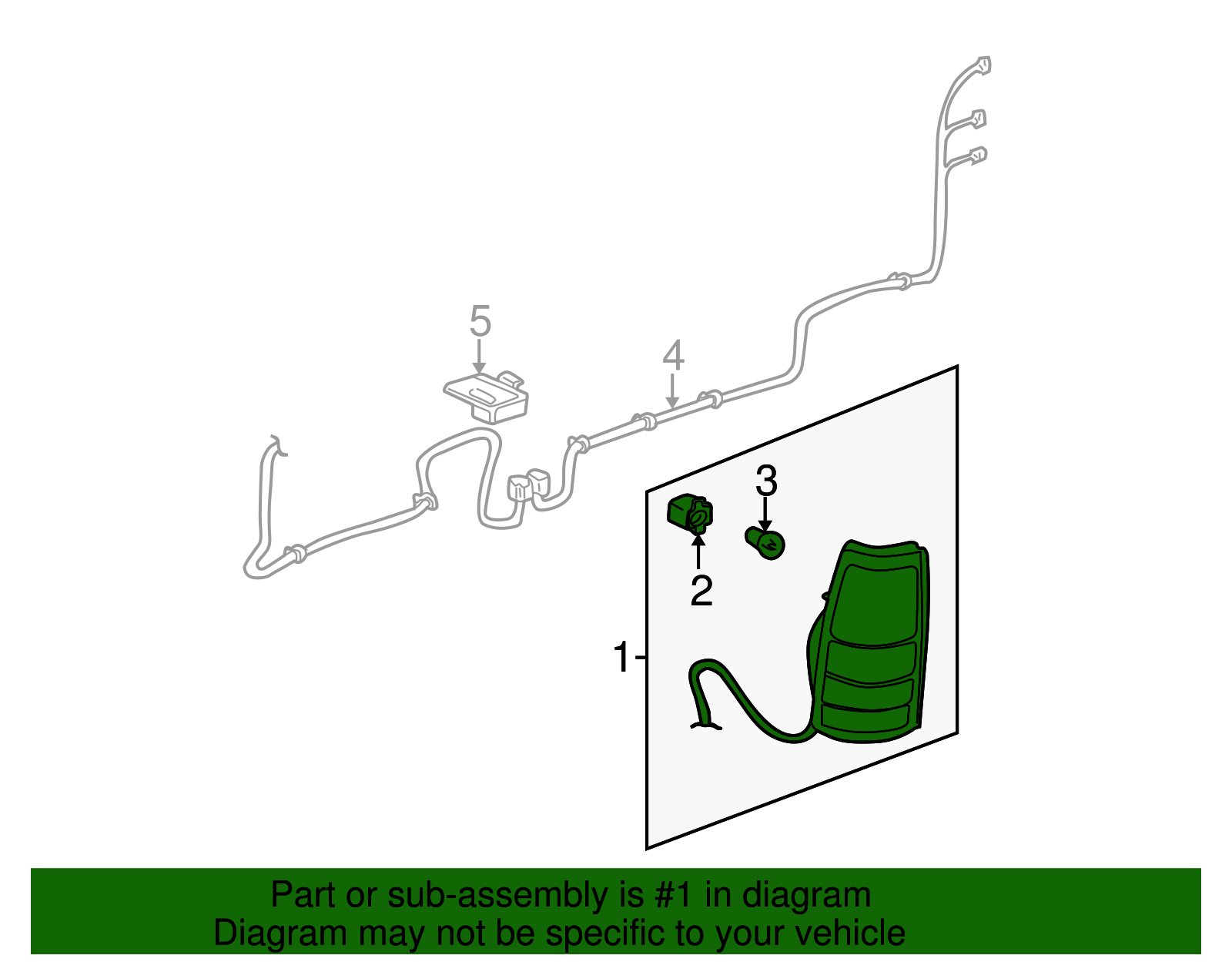 19169017 - Driver Side Tail Lamp - 1999-2003 GM | World Parts Direct