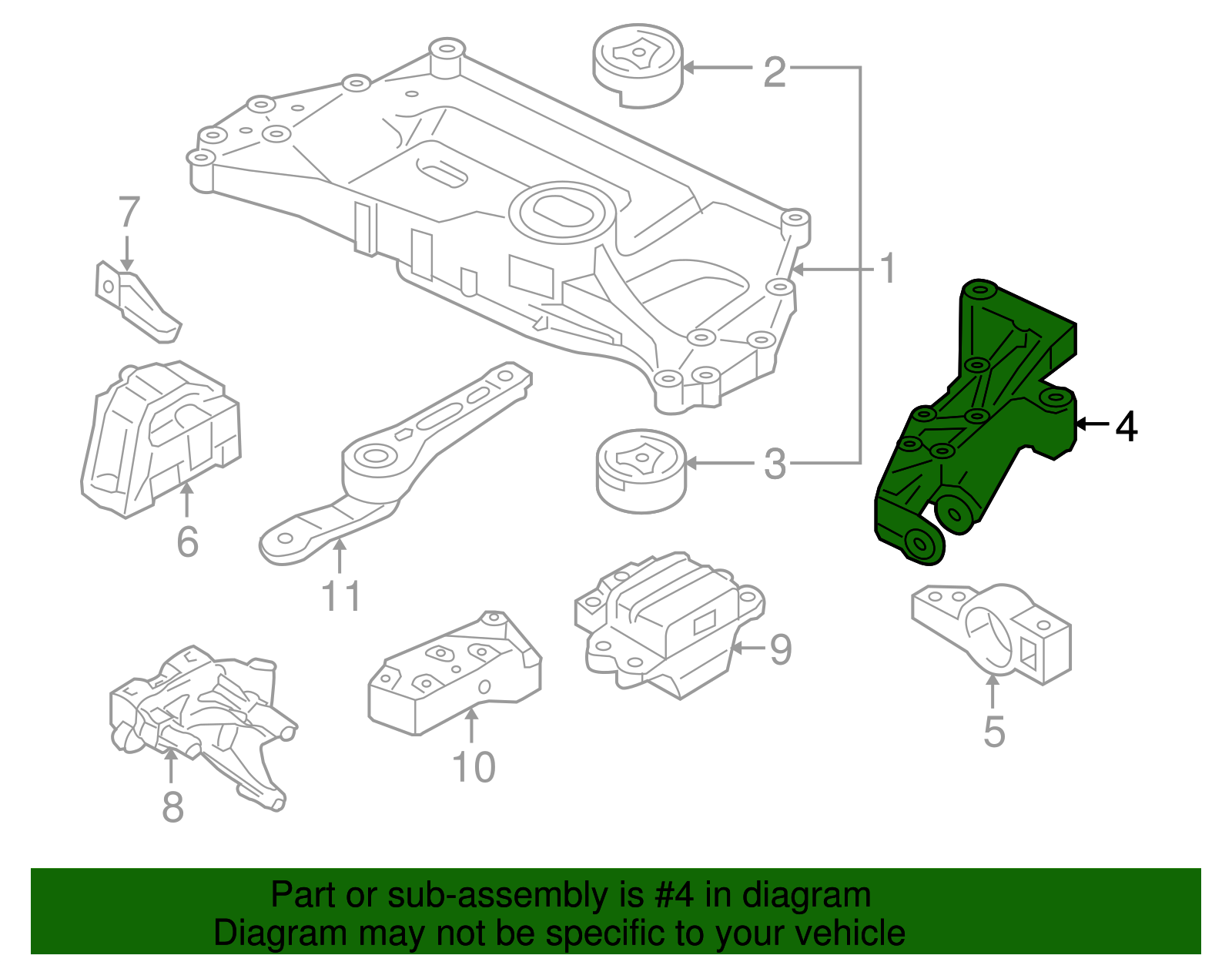 1K0-199-295-E - Bracket - 2005-2016 Volkswagen | VW OEM Parts Outlet