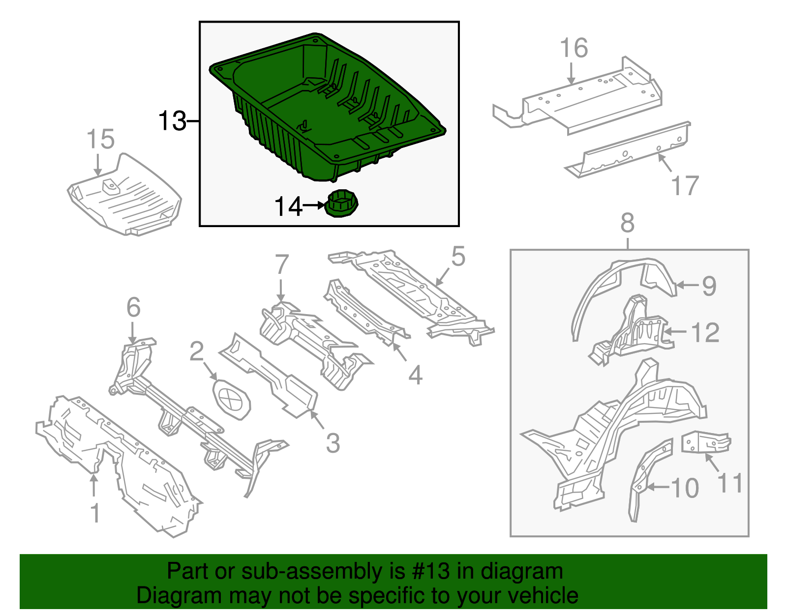 205-610-67-00 - High-Quality Spare Tire Compartment for 2017-2018 ...