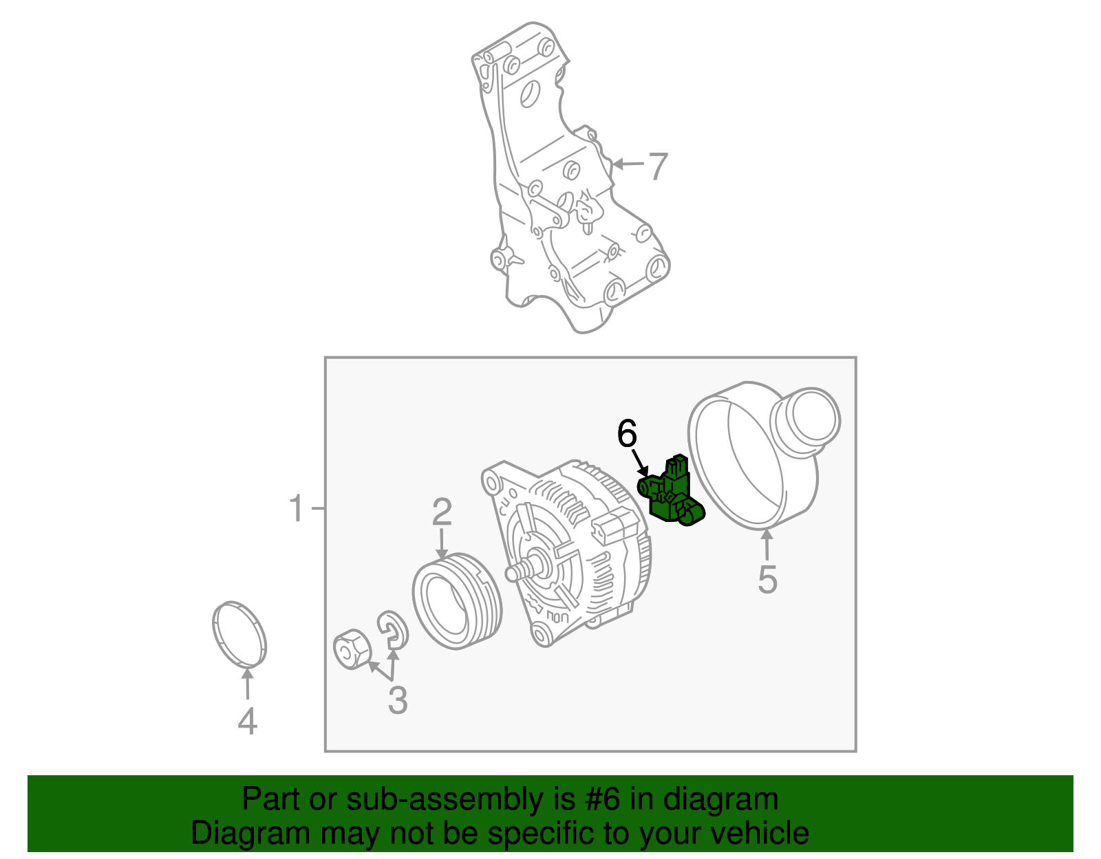 2001-2014 Audi Voltage Regulator 06B-903-803-B | Audi USA Parts
