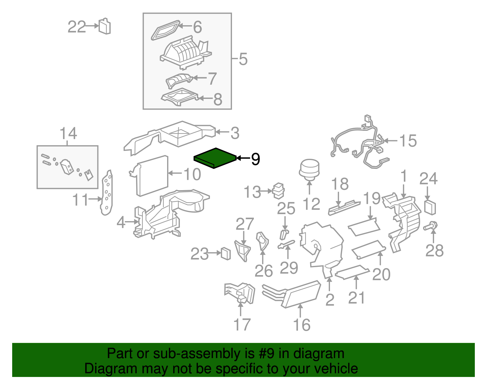 20901295 - Cabin Air Filter 2008-2017 GM | Chevrolet Parts Direct