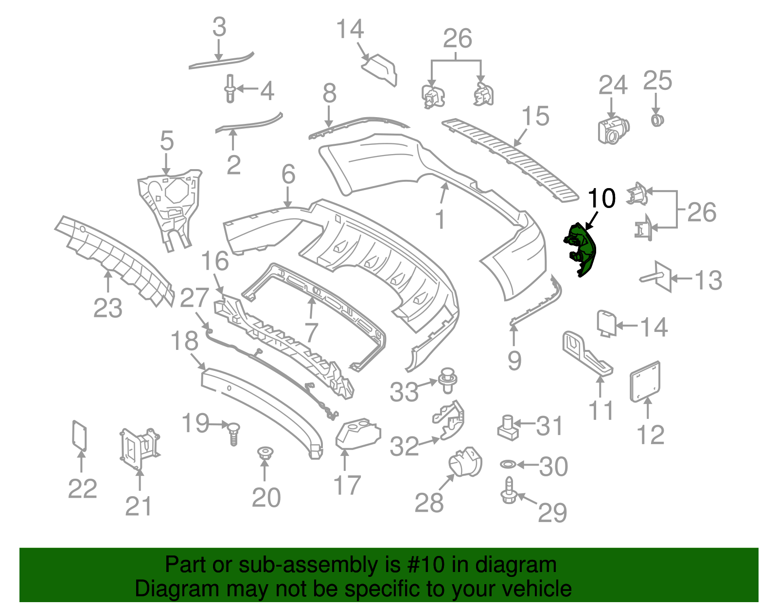 164-820-12-74 - Reflector 2007-2009 Mercedes-Benz | Mercedes-Benz ...