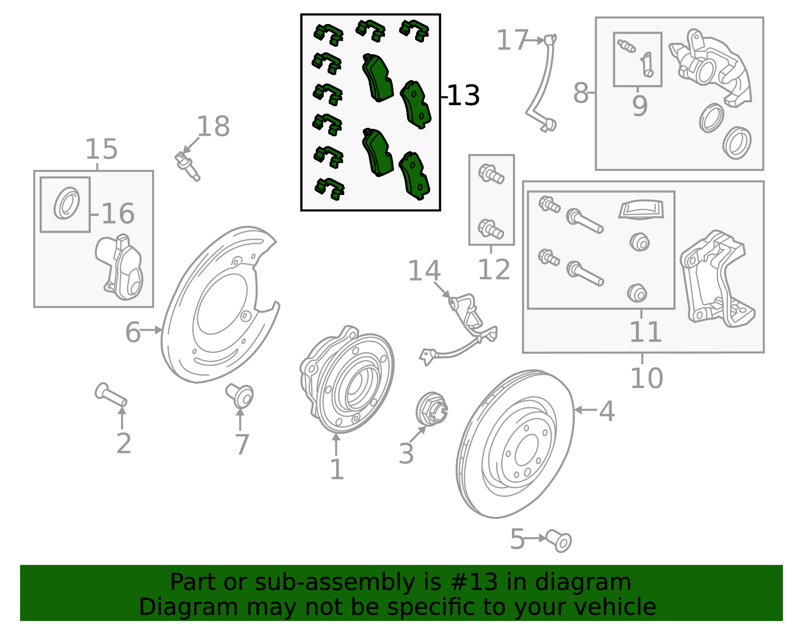 2022-2025 Land Rover Disc Brake Pad Set LR156904 | OEM Parts Online